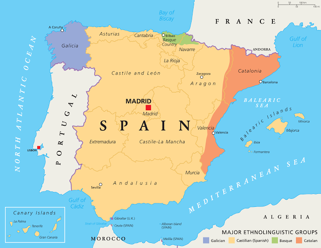 Språk i Spanien's separatistiska regioner: Baskiska och katalanska - idioma